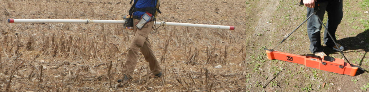 Geonics EM31 on the left and an EM38 on the right. - Silurian Bedrock ...
